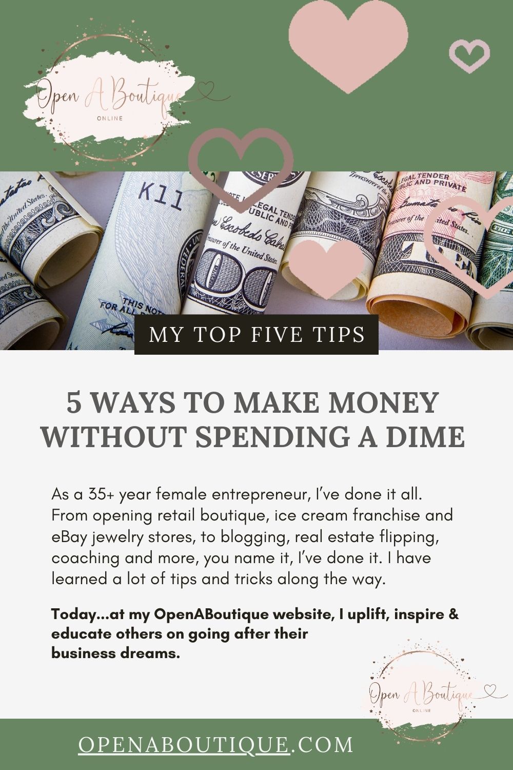 5 Ways To Make Money Without Spending A Dime – Open A Boutique